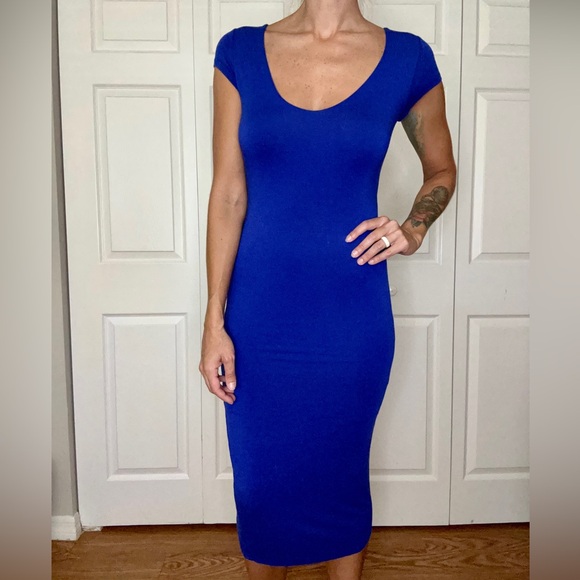 See You Monday | Dresses | See You Monday Royal Blue Midi Dress | Poshmark